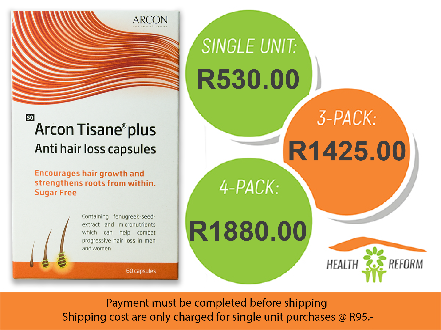 Arcon Tisane South Africa – Anti-Hair Loss Products